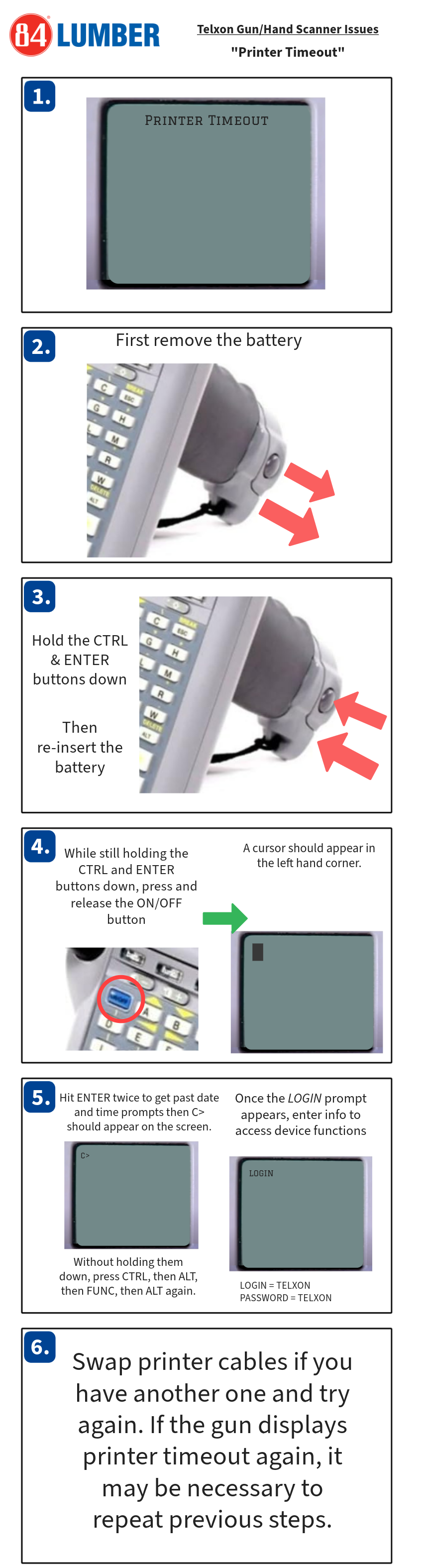 84 Lumber Help Cards